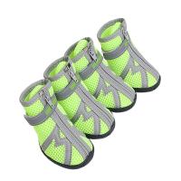 China Professional Non Slip Rubber Sole Dog Hiking Shoes Reflective Puppy Hiking Boots for sale
