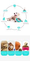 China Planet Dog Treat Dispenser Toy IQ Food Slow Feeder Ball Interactive  13.5*15 *12cm for sale