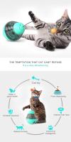China 2 In 1 Interactive Cat Slow Feeder Ball Detachable Tumbler Shaped Pet Treat Ball for sale
