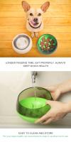 China Pet Slow Dog Food Training Bowl  Spill Proof Slow Eating Dog Bowl  19*19*13.5cm for sale