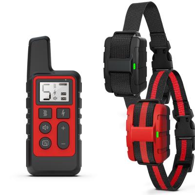 China Pet Treats 1000Feet Dog Care Training Collar Rechargeable Shock Collar For Large Dogs for sale