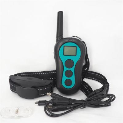 China Waterproof Rechargeable Pet Training Products Remote Control Electric Shock Collar For Dogs for sale
