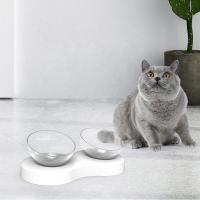 China Elevated Double Cat Food Bowls Funny For Small Animals 32.3*16.5*9.5cm for sale