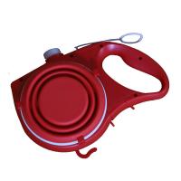 China Leash Built Portable Dog Bowl Water Bottle 5 In 1 for sale