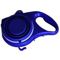China 5 IN 1 Nylon Dog Leash Portable Dog Water Bottle with Collapsible Bowl Dog Poop Bag Dispenser for sale