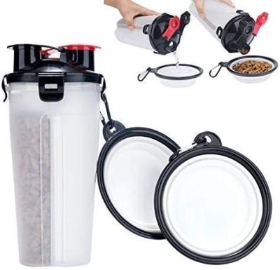 China Hallupets Portable Pet Travel Leak Proof Dog Water Bottle For Hiking Walking for sale
