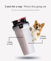 China Hallupets Portable Pet Travel Leak Proof Dog Water Bottle For Hiking Walking for sale