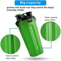 China Green Portable Water Dispenser Dog Outdoor Water Bottle For Dogs Walking Hiking for sale