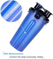 China OEM ODM Portable Food 2 In 1 Dog Water Bottle with Collapsible Dog Bowls for sale