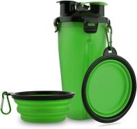 China Collapsible Bowls Dog Drinking Water Bottle SEDEX 2-In-1 For Pets Walking Traveling for sale