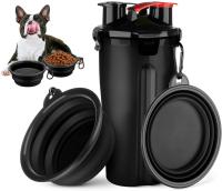 China Portable Water Bottle 2 in 1 for Dogs Outdoor Walking with Collapsible Bowl for sale