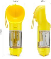 China Portable Dog Drinking Bottle 300ML Waste Bag Holder for sale