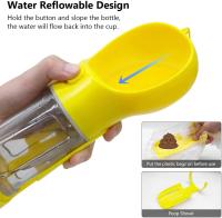China Portable Dog Drinking Bottle 300ML Waste Bag Holder for sale