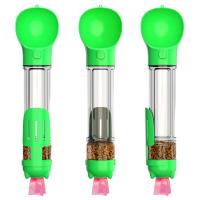 China Mutifunctional 4 In 1 Portable Puppy Water Bottle 300ML For Walking And Travel for sale