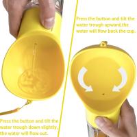 China 300ml Detachable 2 In 1 Dog Water Bottle with Food Container & Poop Shovel for sale
