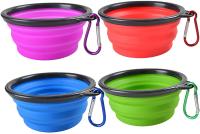 China TPE Foldable Travel Dog Collapsible Bowl Expandable For Pet Cat for sale
