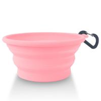China Hallupets Collapsible Silicone Dog Water Bowl Cat Food Water Custom Dog Bowl for sale