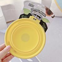 China Travel 100% Pure Silicone Dog Bowl Foldable For Journeys Hiking Kennels & Camping Dogs Feeding Bowls for sale