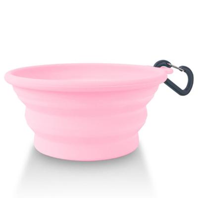 China Outdoor Silicone Travel Water Bowl For Dogs Cat Dog Food And Water Bowl for sale