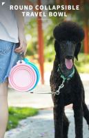 China Outdoor Silicone Travel Water Bowl For Dogs Cat Dog Food And Water Bowl for sale