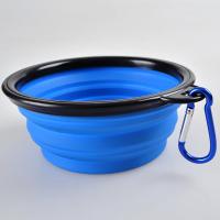 China Colorful Lightweight Collapsible Silicone Dog Bowl For Outdoor Training Puppy Feeding Bowl for sale