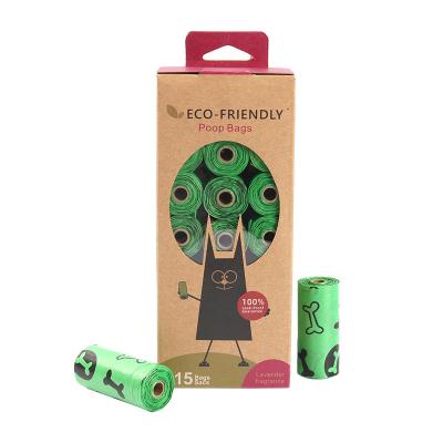 China Odor Blocking And EPI & PE Biobag Dog Waste Bags Eco Friendly 21 Rolls In A Box for sale