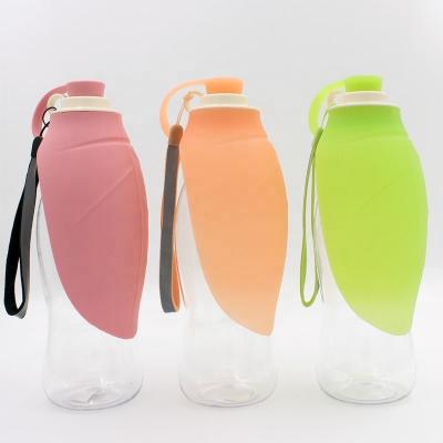 China 580ml 20OZ Leaf Leak Proof Pet Water Dispenser Bottle for sale