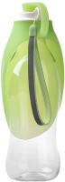 China Hallupets Silicone Dog Water Bottle Leak Proof Portable 2 In 1 Dog Bottle for sale