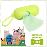 China Leak Proof Biodegradable Dog Waste Bags With Dispeners For Doggie for sale