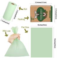 China 100% Compostable Plastic Free Biodegradable Dog Poop Bags With Dispenser for sale