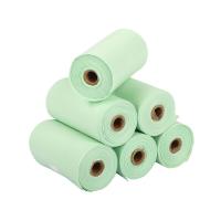 China 100% Compostable Plastic Free Biodegradable Dog Poop Bags With Dispenser for sale