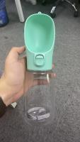 China 12 OZ Folding Dog Water Bottle With Dispenser For Pet Outdoor Walking Hiking Travelling for sale