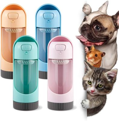 China Portable Foldable Dog Water Bottle With Filter Leak Proof Travel Water Bottle For Dogs for sale