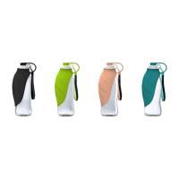 China Leaf Shape Portable Pet Dog Water Bottle 20Oz Pet Dog Travel Water Bowl Bottle for sale