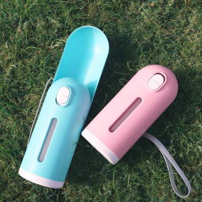 China Foldable Dog Water Bottle Dispenser Pink Blue for sale