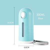 China Foldable Dog Water Bottle Dispenser Pink Blue for sale
