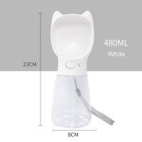 China 480 Ml Portable Travel Pet Water Bottle For Dogs Bulldog for sale