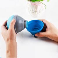 China OEM Pet Dog Drinking Cup 200ml 7 Oz  Dog Water Bottle And Bowl for sale