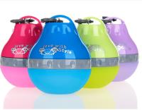 China Food Silicone Dog Water Bottle 7 Oz 14 Oz Love Style For Small Pets for sale