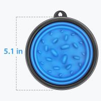 China BPA Free Slow Feeding Collapsible Water Dish For Dogs Traveling 350ml for sale