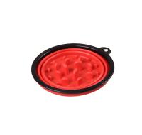 China Interactive Slow Feeder Safety Foldable Dog Collapsible Bowl 13*9*5.5cm for sale
