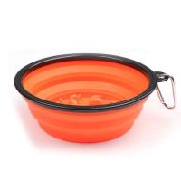 China Slow Feed Large Dog Collapsible Bowl 4 Cups 35oz BPA Free Folding Dog Water Bowl for sale