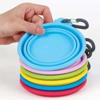 China Hallupets Collapsible Silicone Dog Water Bowl Cat Food Water Custom Dog Bowl for sale