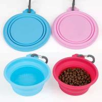 China Collapsible Silicone Dog Bowl Feeding Dishes for sale