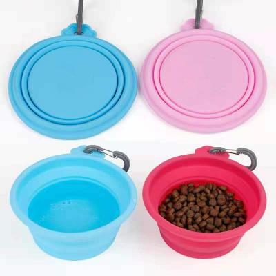 China Collapsible Silicone Dog Bowl Feeding Dishes for sale