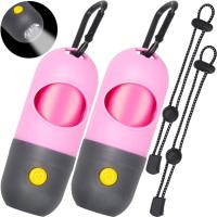 China LED Flashlight Puppy Poop Bag Dispenser Holder PE With 15 Leak Proof Waste Bags for sale