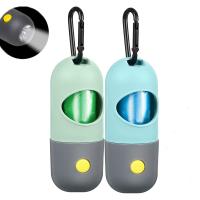 China Multipurpose Carrier Garbage Clean BSCI Dog Poop Bags And Dispenser With LED Lights for sale