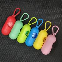 China Portable Silicone Dog Outdoor Poop Bag Dispenser Litter Trash Box Dog Poop Bag Holder for sale