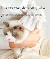 China Safe And Durable Pet Disposable Cleaning Massage No Washing Gloves 5 PCS for sale