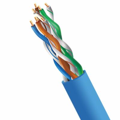 China Cat5e UTP CMP PVC Plenum Cable 24AWG Solid Copper 100MHz Network Cable 1000FT for sale